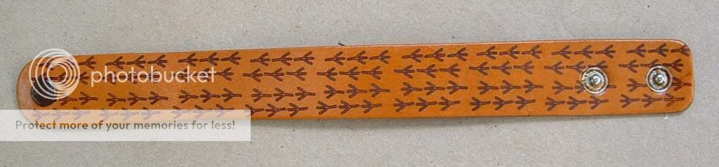 Laser Engraved Leather Chicken Bracelets! (For you, not your birds ...