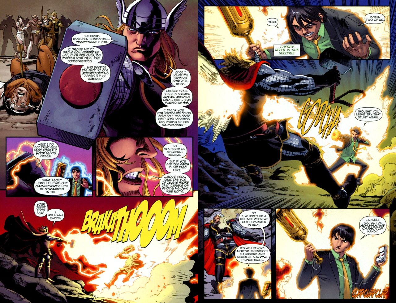 Black Adam and Captain Marvel vs Thor and WW - Battles - Comic Vine