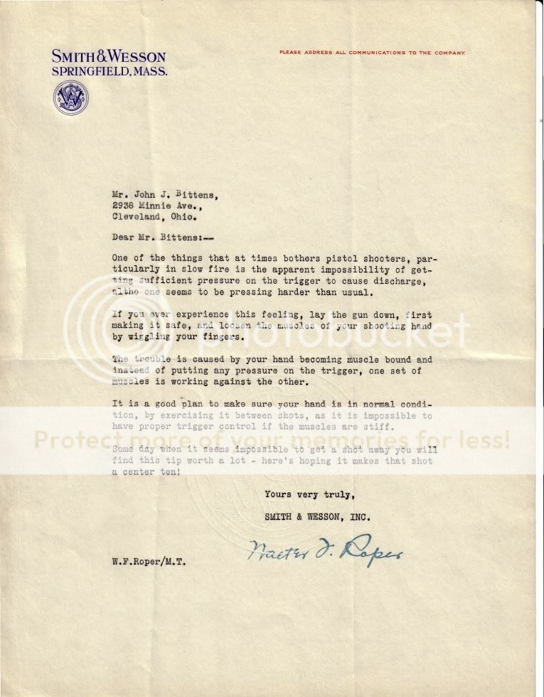 S&W Letterhead Roper letter | Smith & Wesson Forum – The Community for ...